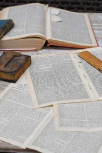 Creative Book Page Crafts: Simple Ideas for DIY Projects - Pillar Box Blue