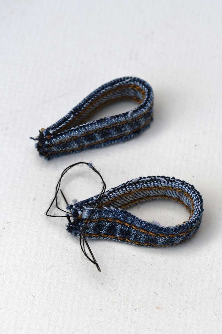 Easy Denim Medallions: Upcycle Jean Belt Loops into Ornaments - Pillar ...