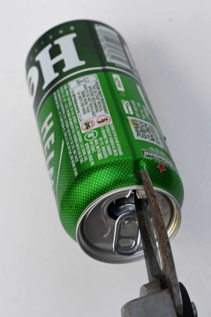 Craft Beer Can Ornaments: A Fun Upcycled Christmas DIY - Pillar Box Blue