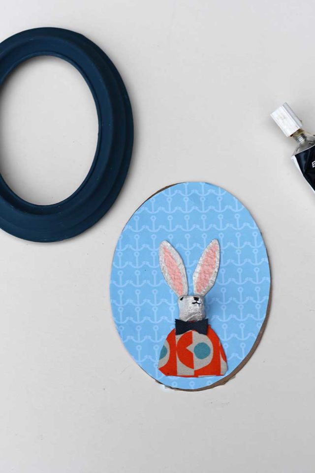Upcycled Egg Box Bunny Portraits – A Quirky Spring Craft - Pillar Box Blue