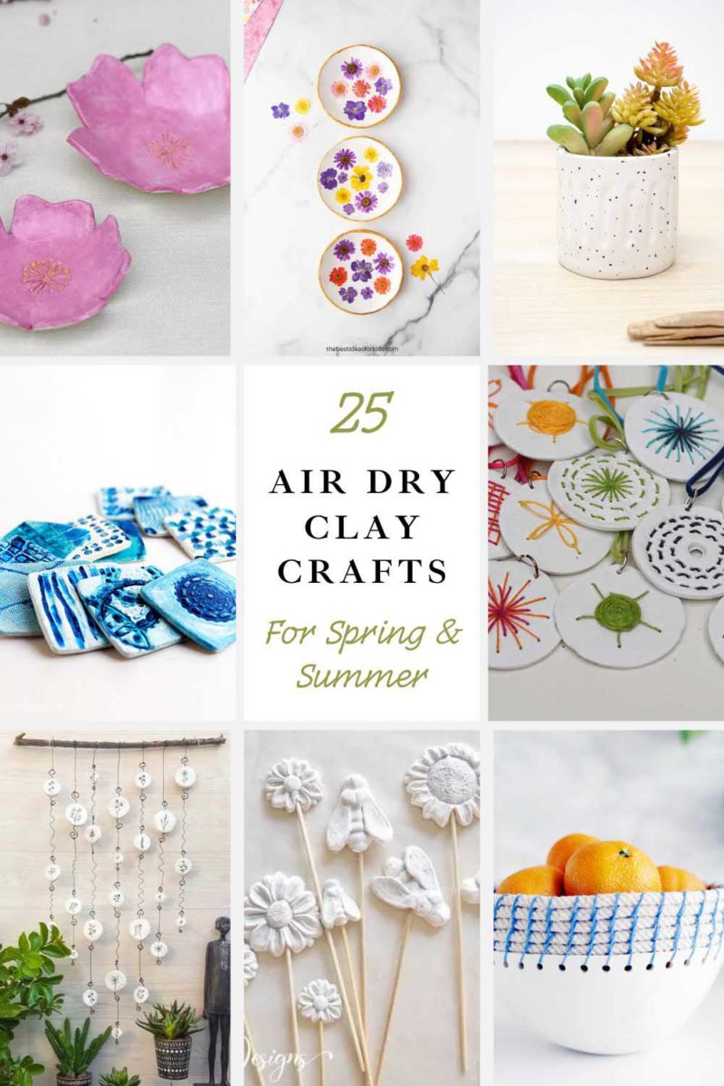 Easy Air Dry Clay Craft Ideas for a Handmade Spring & Summer - Pillar ...